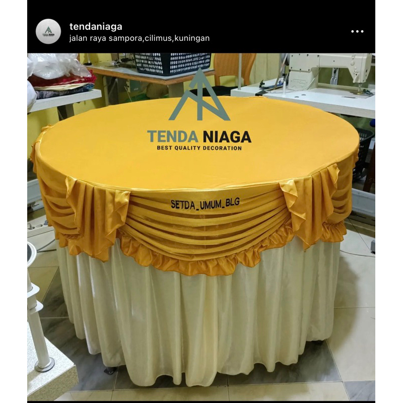 Jual COVER MEJA BULAT COVER MEJA PRASMANAN COVER MEJA PESTA COVER MEJA ...