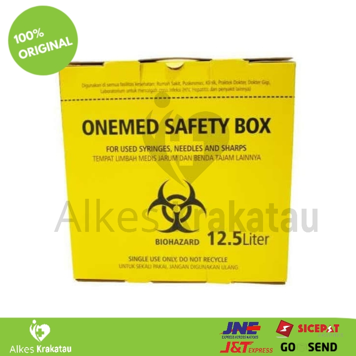 Jual Safety Box Onemed 12,5L / Tempat Sampah Medis / Medical Waste 12,5 L | Shopee Indonesia