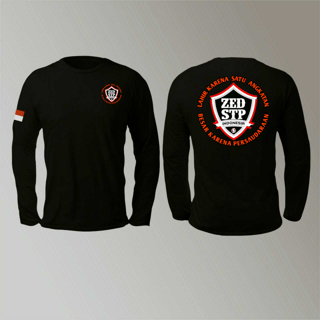 Jual BAJU KAOS INTANSI ZED STP INDONESIA TANGAN PANJANG WARNA HITAM ...