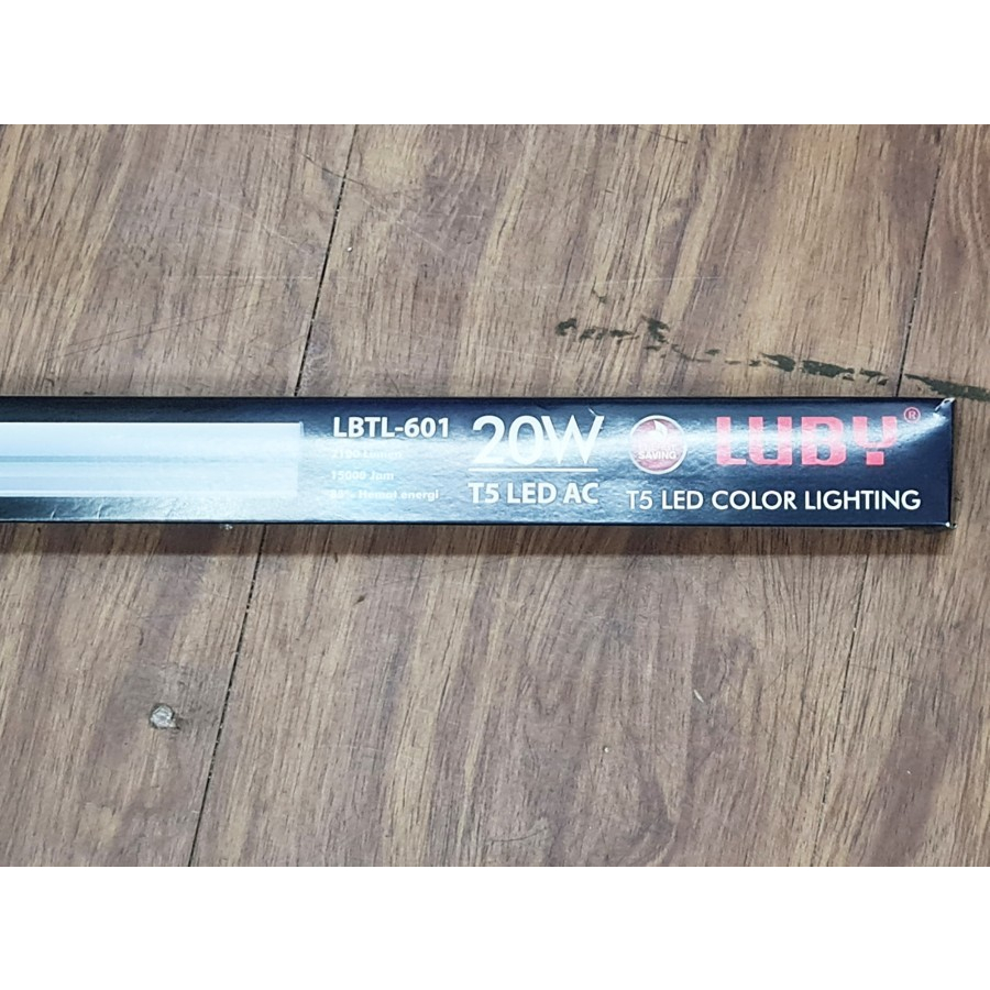 Jual Lampu TL 20W T5 120cm BIRU Led tube Luby LT5AC lampu set ...