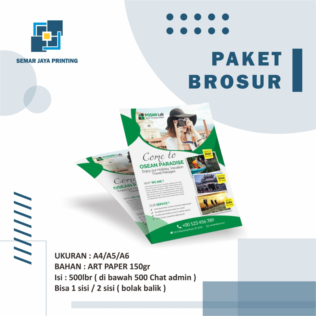Jual CETAK BROSUR CUSTOM | CETAK FLYER FULLCOLOUR ARTPAPER 150GR | Shopee Indonesia