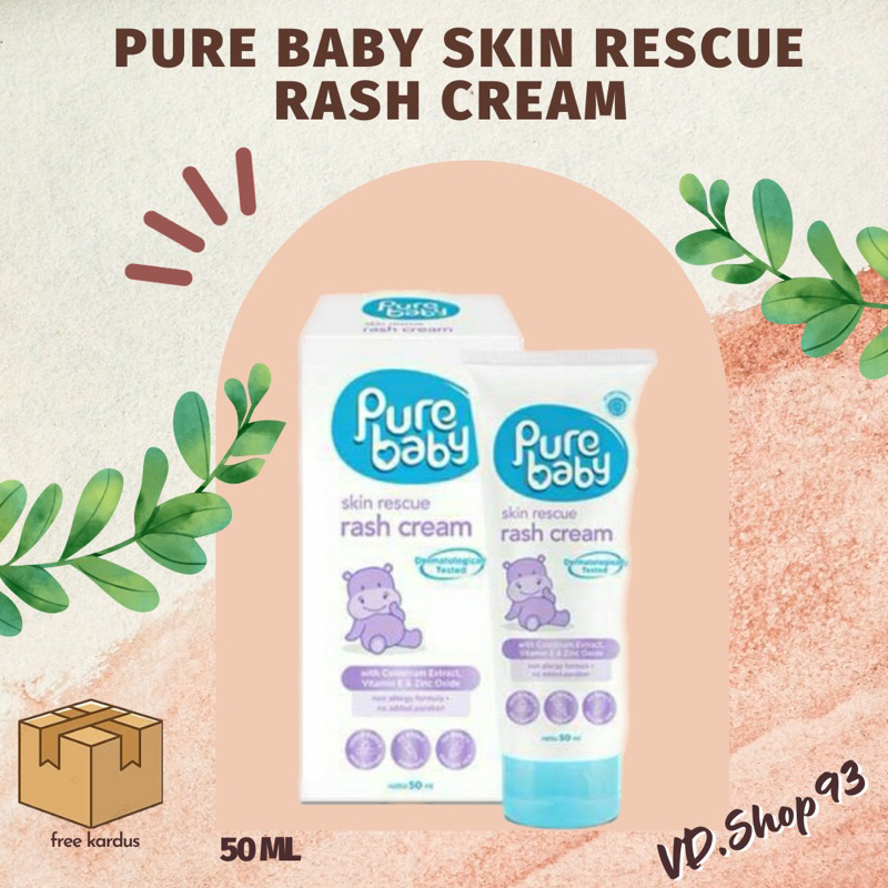 Jual PURE BABY SKIN RESCUE RASH CREAM 50ML | Shopee Indonesia