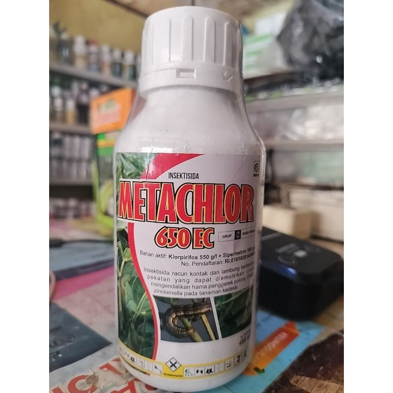 Jual insektisida Metachlor 650EC klorpirifos 550g/l+sipermetrin 100g/l ...