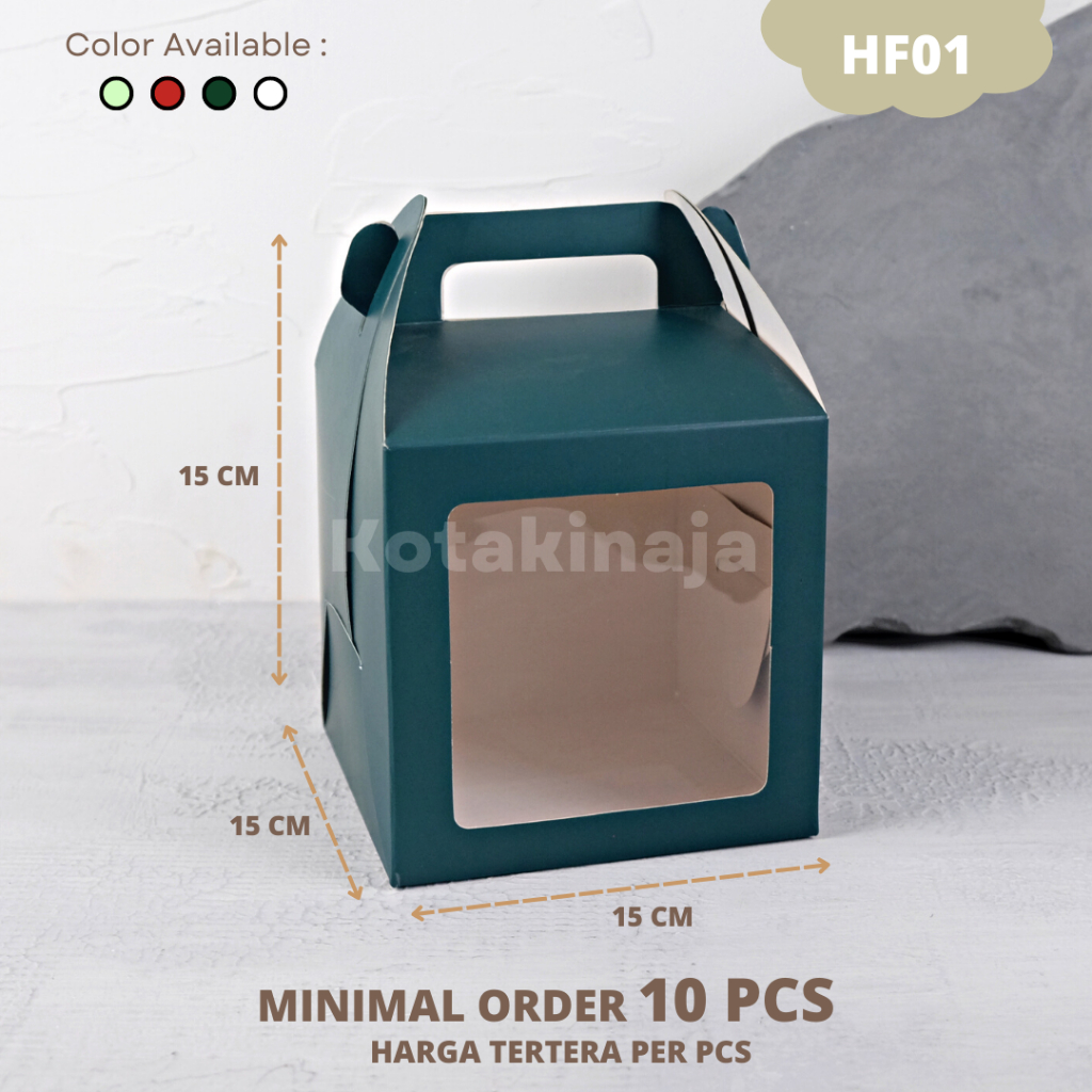 Jual Kotak Kue / Gable Box / Gable Box Makanan / Box Snack / Box ...