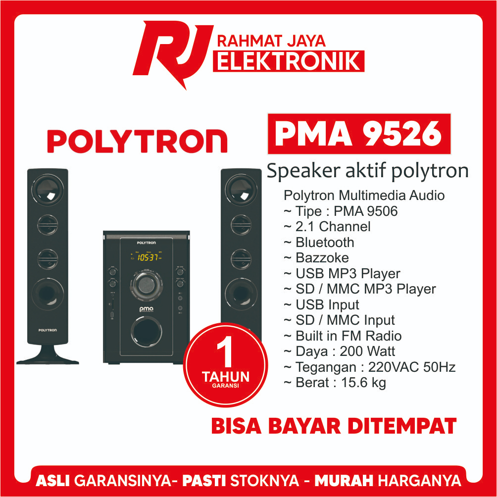 Jual Speaker Aktif Bluetooth Polytron Tipe Pma 9526 Shopee Indonesia