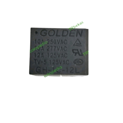 Jual Relay GOLDEN GH-1C-12L Relay 12vdc Contact 10A 250VAC | Shopee ...