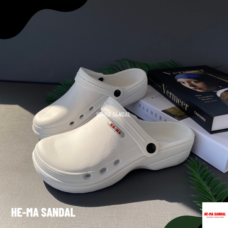 Jual Sandal Wanita Medis 956W Putih Hema Size 36-40 | Shopee Indonesia