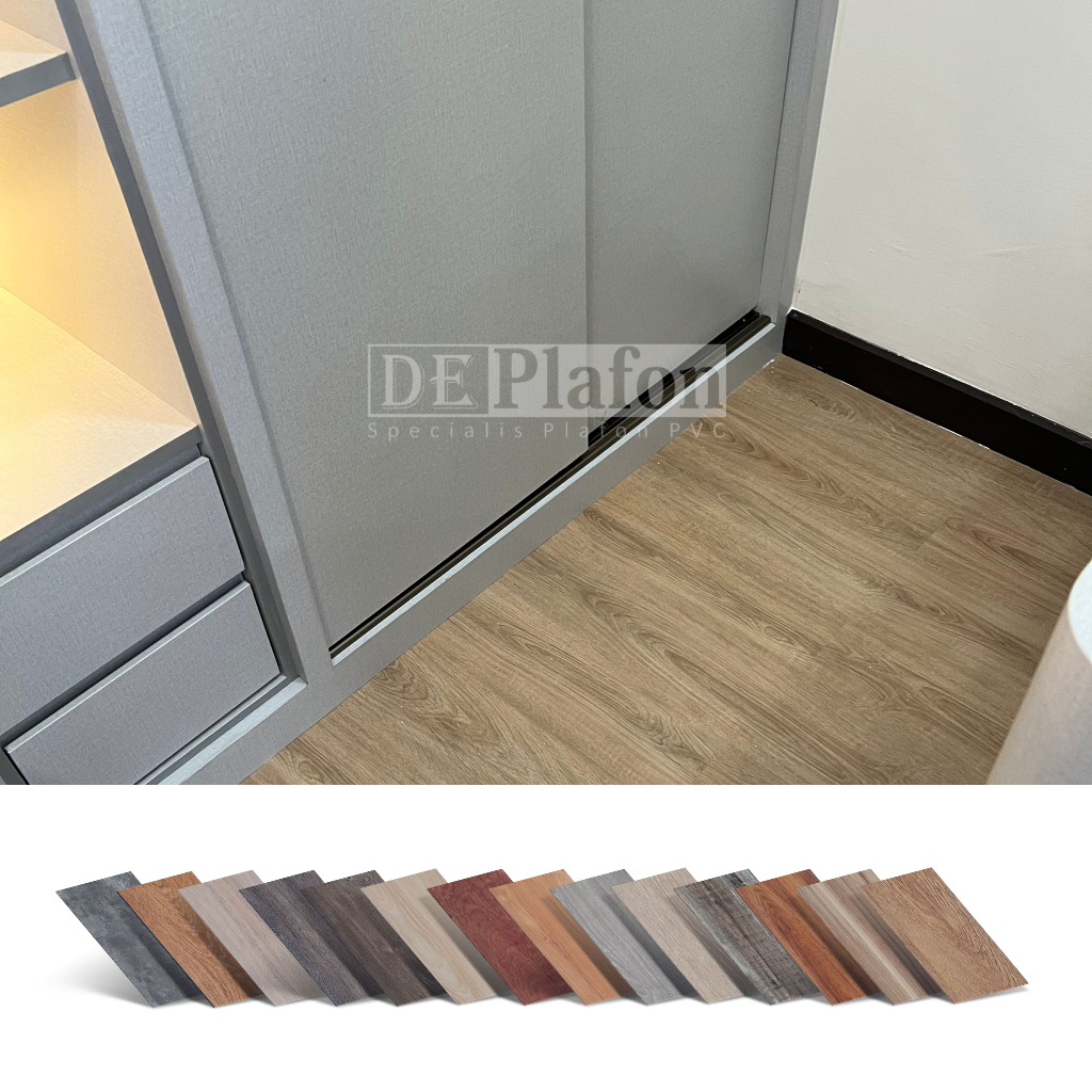 Jual SPC Flooring 4mm klik alas lantai tanpa lem motif kayu dll- De ...