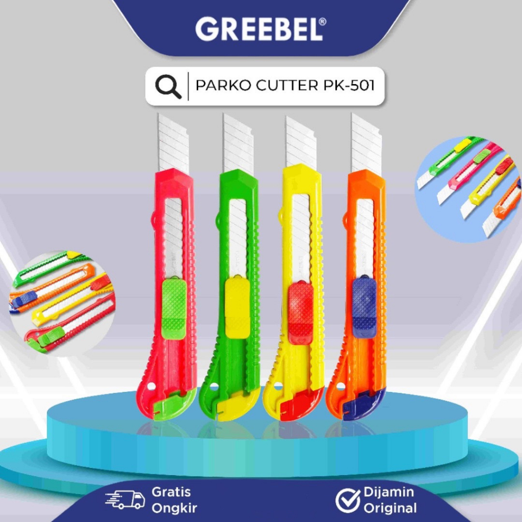 Jual Greebel Parko Cutter Besar PK-501 | Pisau Pemotong Kertas | Shopee ...