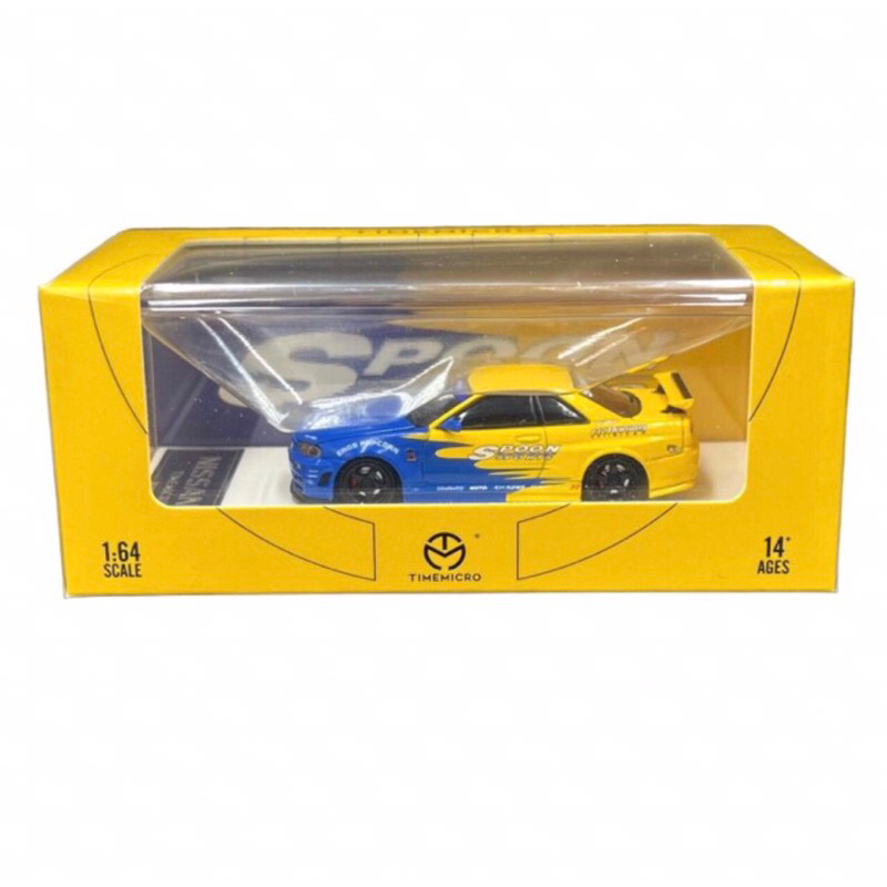 Jual Time Micro 64 Nissan GTR R34 Spoon Livery Open Hood | Shopee Indonesia