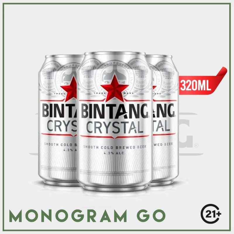 Jual Beer Bintang Crystal Kaleng 320ml (3 Kaleng) | Shopee Indonesia