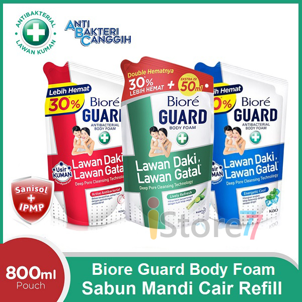 Jual Biore Guard Body Foam 800ml Sabun Mandi Cair Isi Ulang | Shopee Indonesia