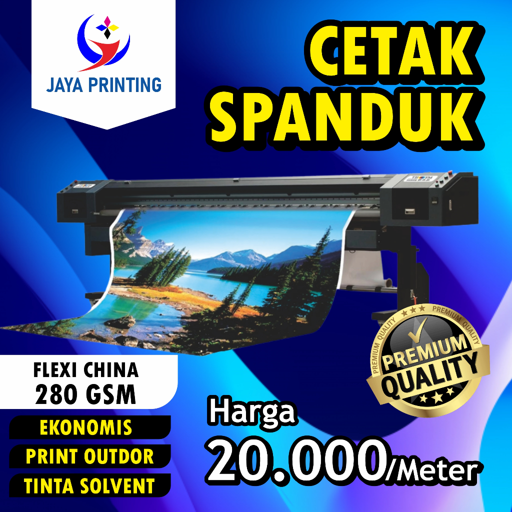 Jual Cetak Spanduk Baliho Digital Printing Flexi China 280gsm | Shopee Indonesia