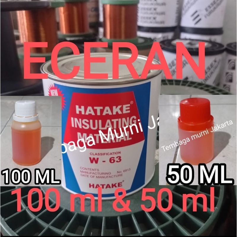 Jual Sirlak/Varnish Merk HATAKE Lem Kawat tembaga Email Eceran 100ml ...