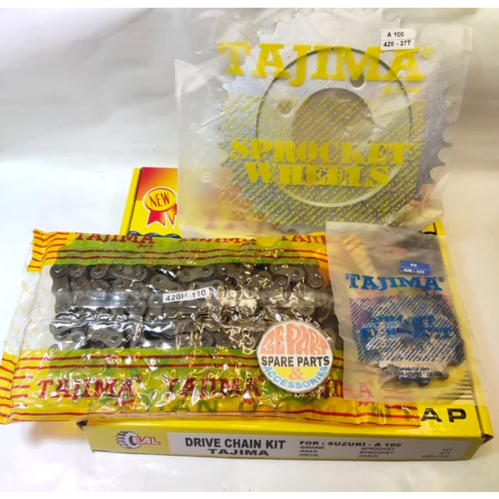 Jual Paket rantai suzuki A100 Gir Gear set A100 dan Rantai Tajima ...