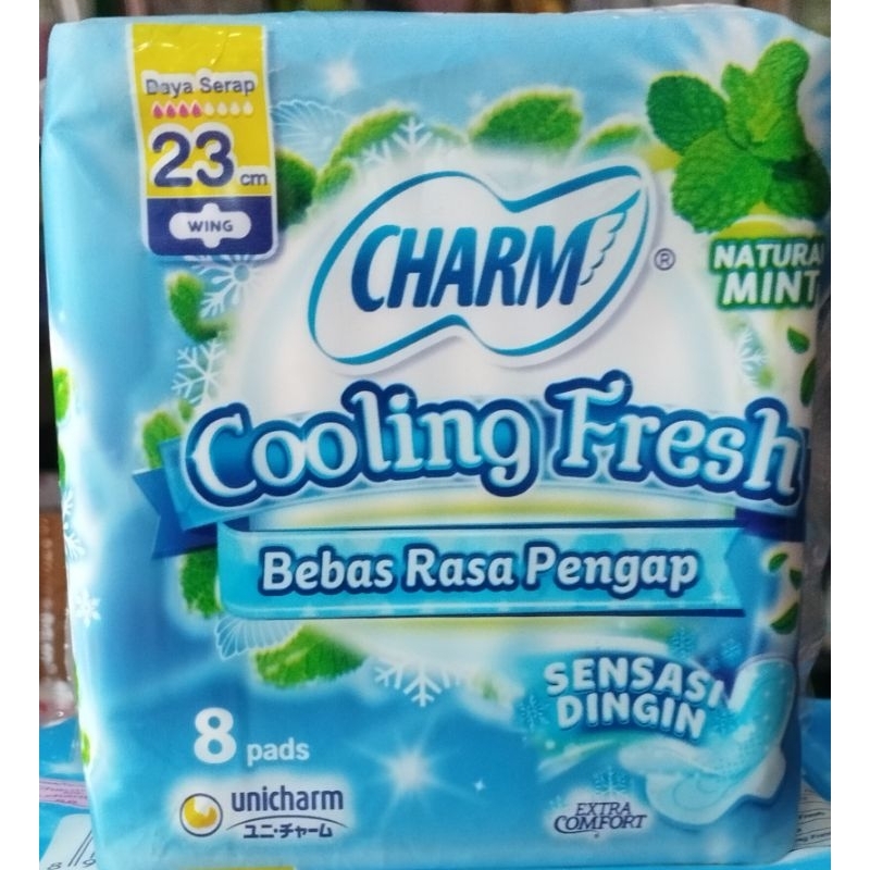 Jual charm,cooling,fresh,natural,wing,23cm,x8pads(wajib,baca,deskripsi,ya) | Shopee Indonesia