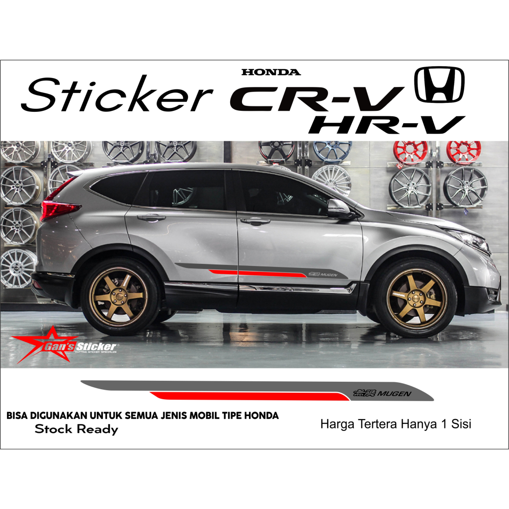 Jual Sticker honda hrv honda crv honda all new hrv brio aksesories ...