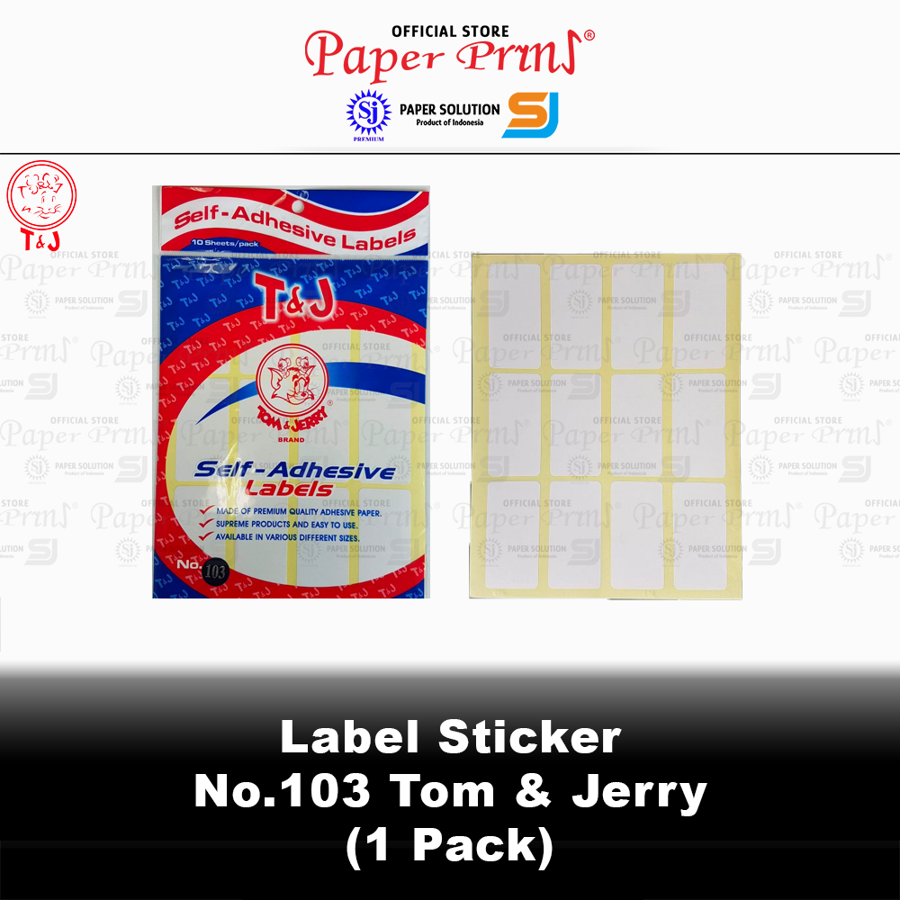 Jual Kertas Laser Label Stiker No. 103 Tom & Jerry | Shopee Indonesia