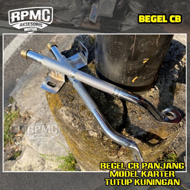 Jual BEGEL CB JOK PANJANG SAMPING BESI BEHEL JOG HONDA CB PANJANG TEBAL ...