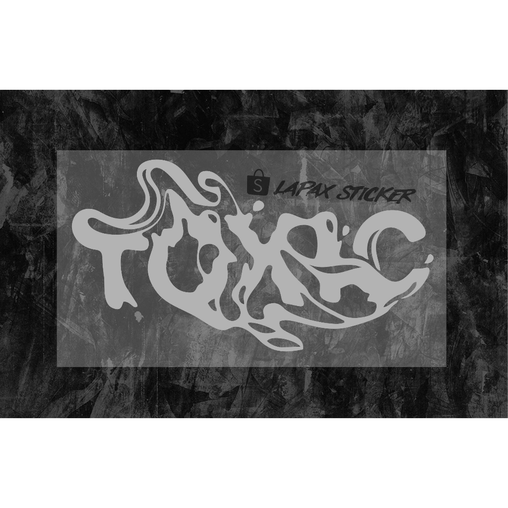 Jual stiker TOXIC cutting sticker TOXIC lucu keren viral | Shopee Indonesia