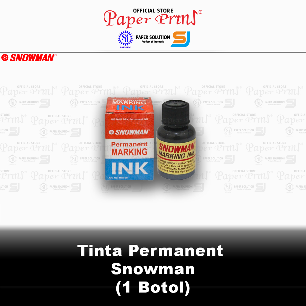 Jual Isi Tinta Permanent Marking Ink Snowman | Shopee Indonesia
