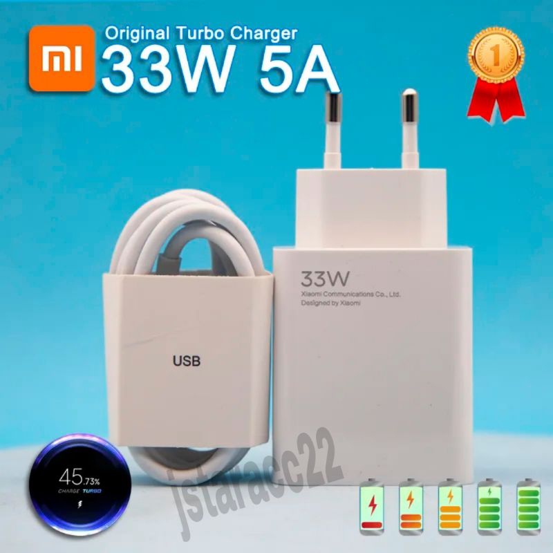 Jual CHARGER XIAOMI POCO F3 ORIGINAL 100% USB TYPE C TURBO CARGER ...