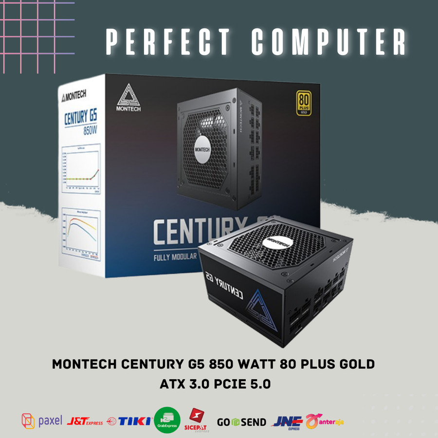 Jual Montech CENTURY G5 850 Watt 80 plus Gold ATX 3.0 PCIe 5.0 | Shopee ...