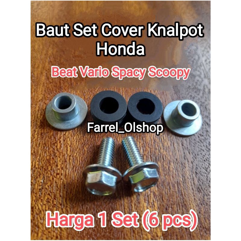 Jual Baut Baud Set Cover Knalpot Honda Beat Vario Spacy Scoopy Good ...