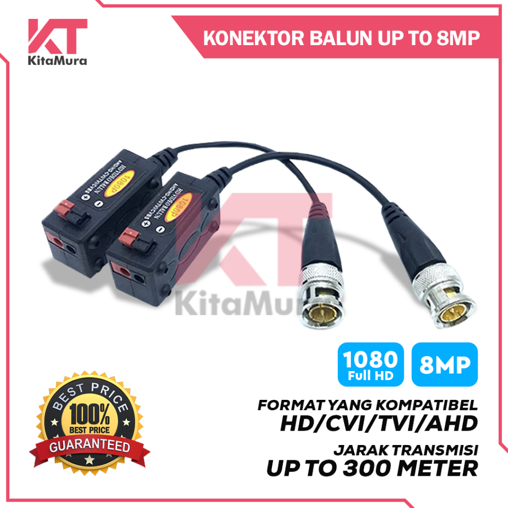 Jual Balun 1CH Passive Up To 8 MP 300 Meter 1080 Full HD | Shopee Indonesia