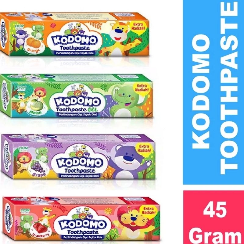 Jual kodomo gel toothpaste gel pelindung gigi sejak dini 45g | Shopee ...