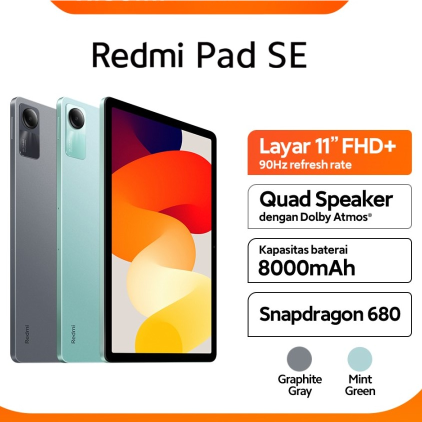 Jual Xiaomi Redmi Pad SE (4GB/128GB) - Garansi Resmi | Shopee Indonesia