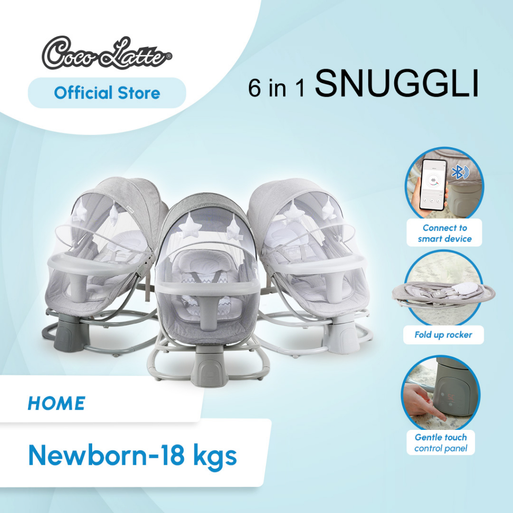 Jual COCOLATTE 6IN1 SNUGGLI • Multi Functional Foldable Swing ...