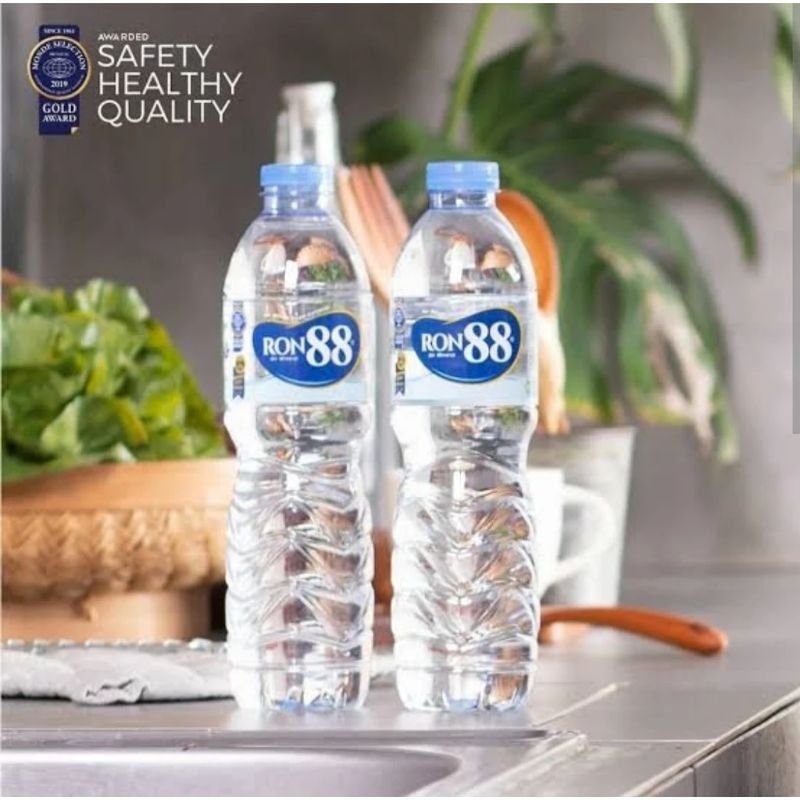 Jual AIR MINUM RON 88 600ml / AIR MINERAL RON88 KEMASAN BOTOL | Shopee ...