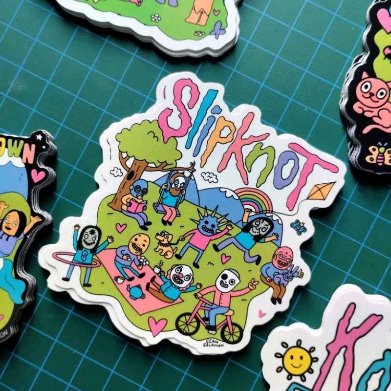 Jual 5 PCS Sticker Pack Slipknot Metallica Ghost SOAD Korn by Sean ...