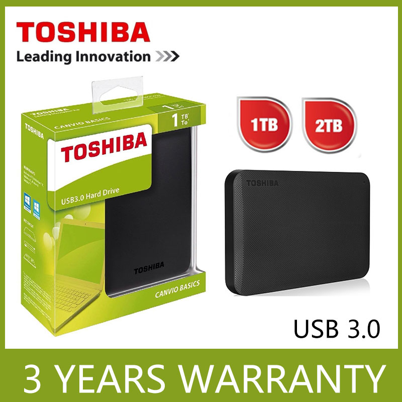 Jual Toshiba Canvio Basic 1TB/2TB HD Hardisk Eksternal / HDD External USB 3.0 Portable Hardisk ...