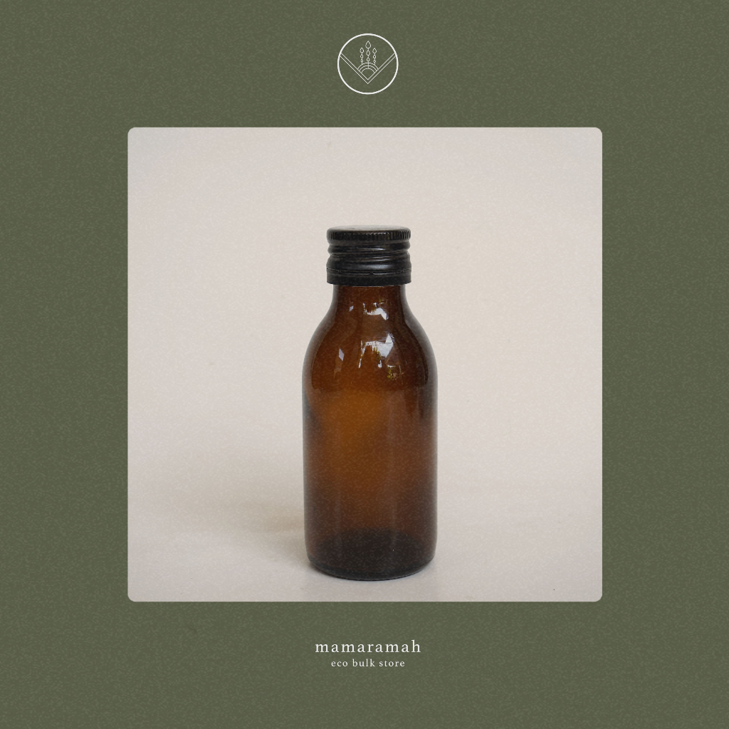 Jual Botol Kaca Amber | Glass Bottle | 100ml | Shopee Indonesia