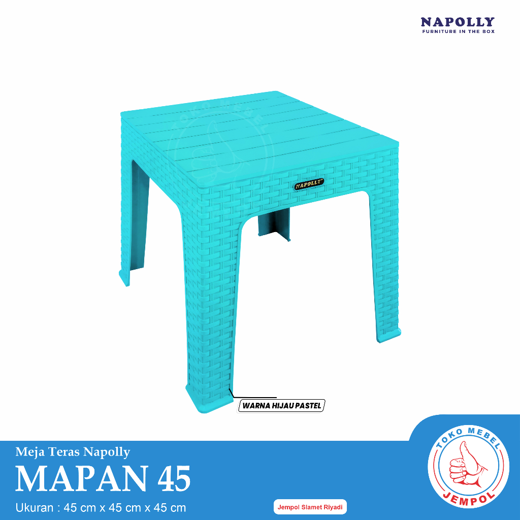Jual Meja Teras/Meja Napolly MAPAN 45/Meja Plastik/Meja Tamu/Jempol ...