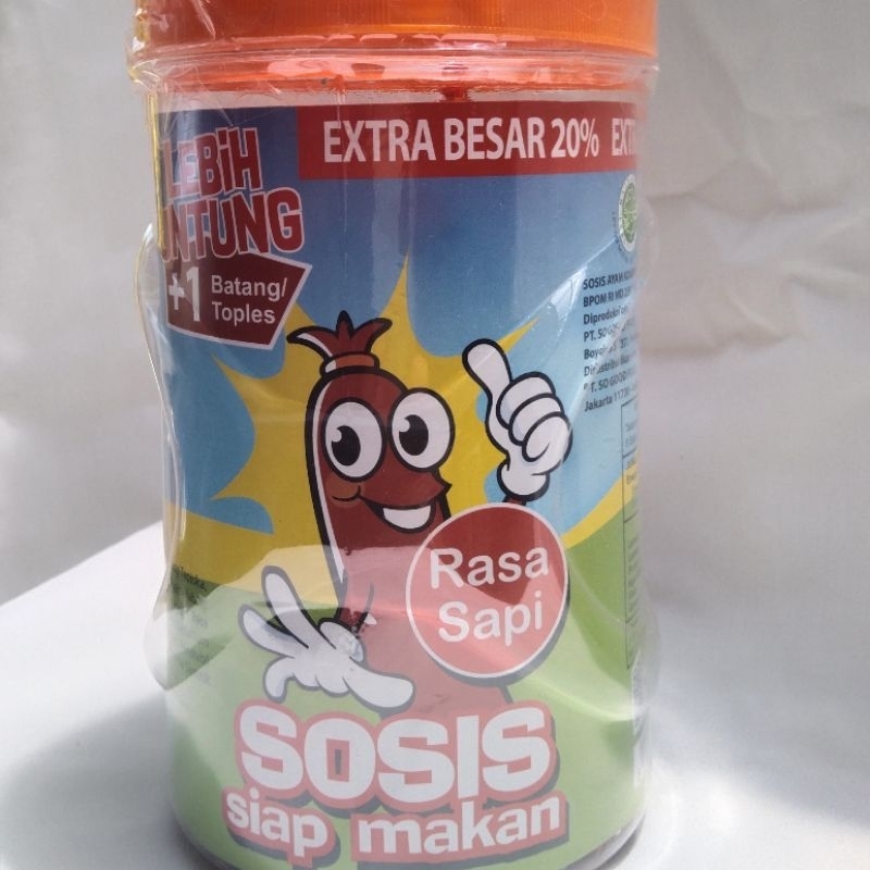 Jual SOSIS SO NICE SAPI/SOSIS So NICE RASA SAPI& AYAM 1 TOPLES ISI 24 ...
