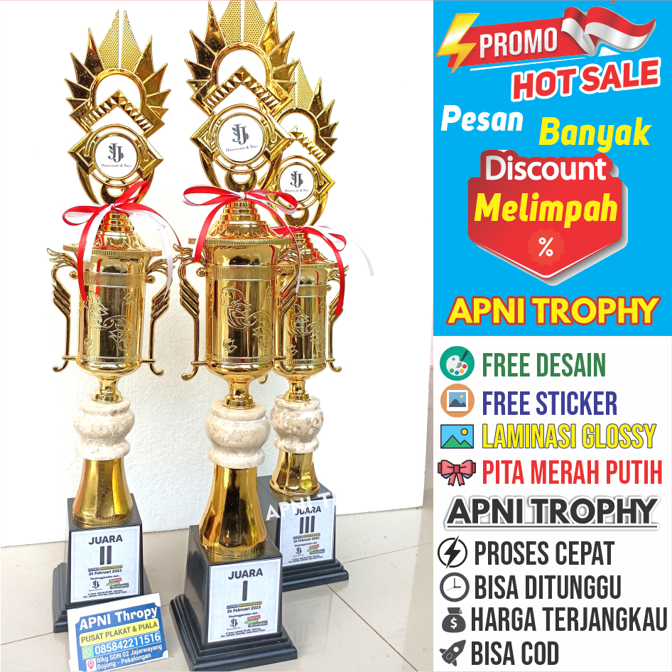 Jual Piala LOMBA SET MARMER TROPHY CUSTOM JUARA 1 2 3 TINGGI 60 CM ...