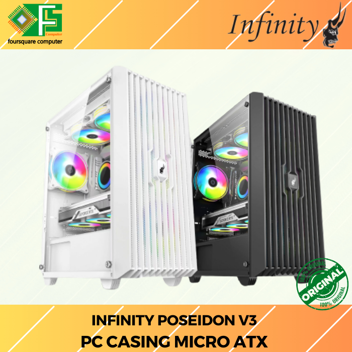 Jual Infinity Poseidon V3 | Casing PC Micro ATX | CPU PC Case Gaming ...