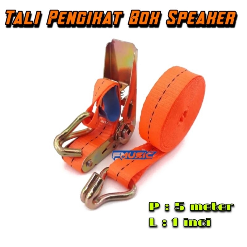 Jual Tali Pengikat Box Speaker/Sound system Rachet Tie Down Tali Cargo ...