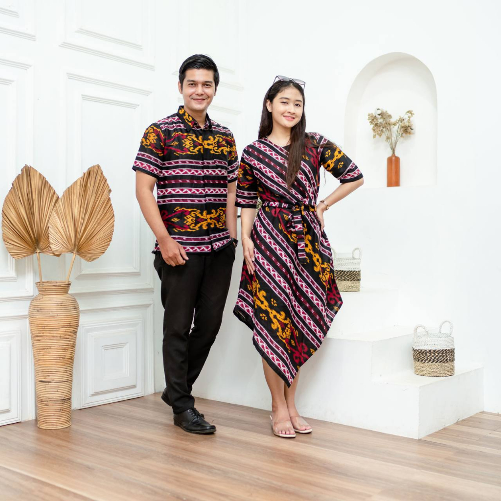 Jual Batik Couple terlaris dress kondangan couple dress Lancip Viral ...