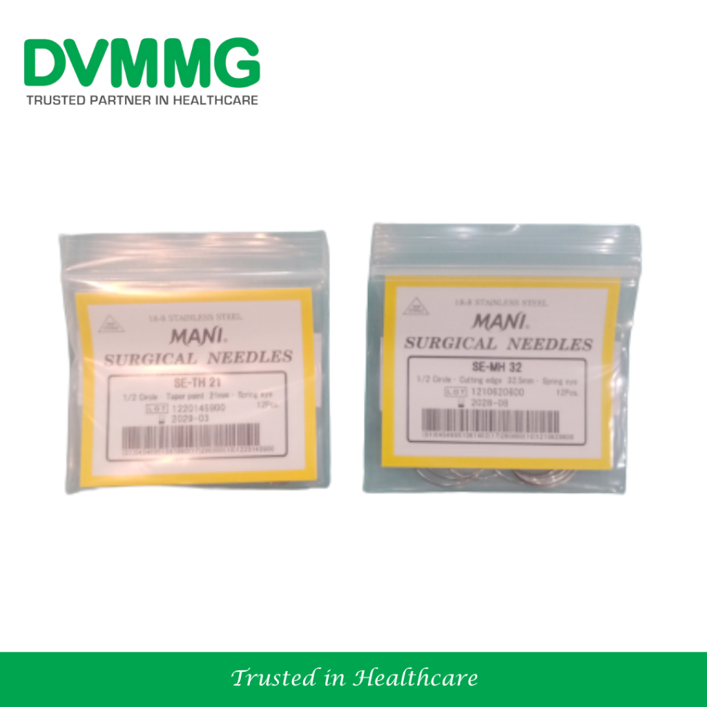 Jual MANI Surgical Needle All Size Jarum Jahit/ Hecting untuk Otot dan ...
