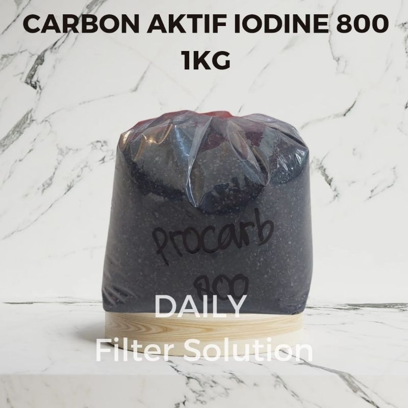 Jual Karbon Aktif Procarb Iodine 800 eceran 1 Kg | Shopee Indonesia