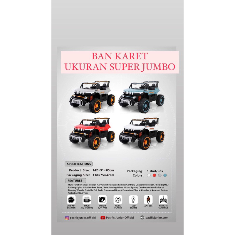 Jual mobil aki super jumbo pacific | Shopee Indonesia