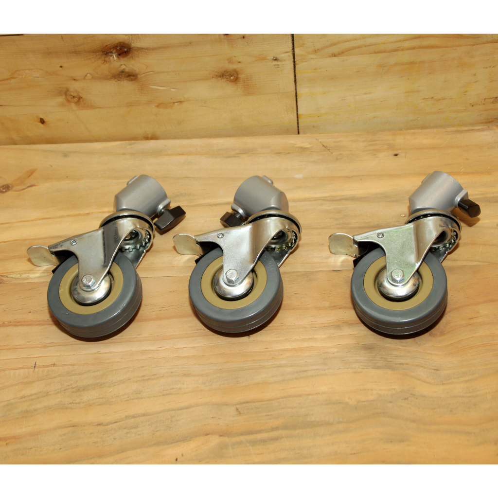 Jual Roda untuk Tripod Light Stand Tiang Lampu 3pcs | Shopee Indonesia