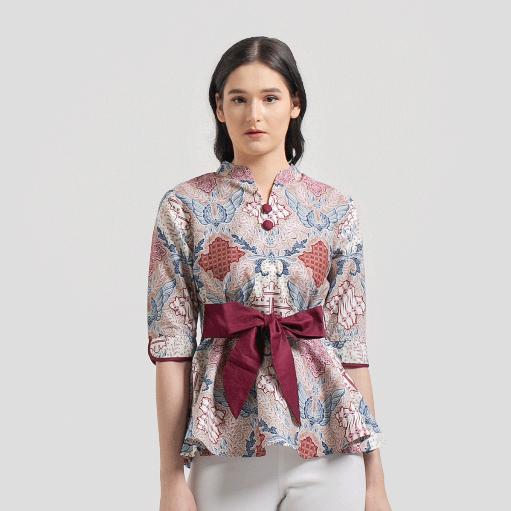 Jual Hadinata Batik Blouse Batik Wanita Nayla Gilby | Shopee Indonesia