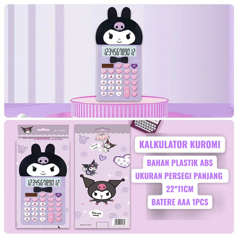 Jual GM - KALKULATOR KARAKTER KUROMI | KALKULATOR ARITMATIKA 12 DIGIT ...