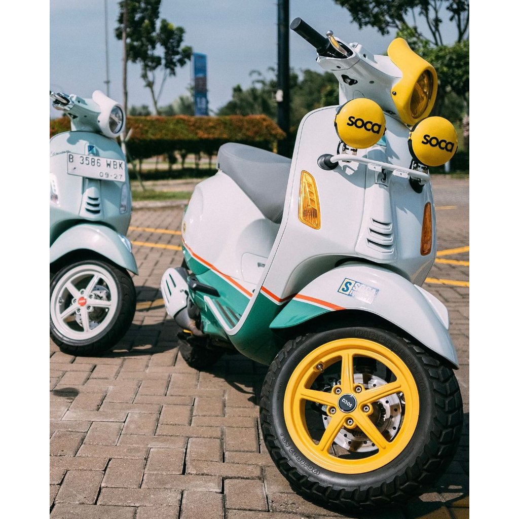 Jual SOCA Velg R-AS rims Set F&R 12 inch Vespa LX S Sprint Primavera ...