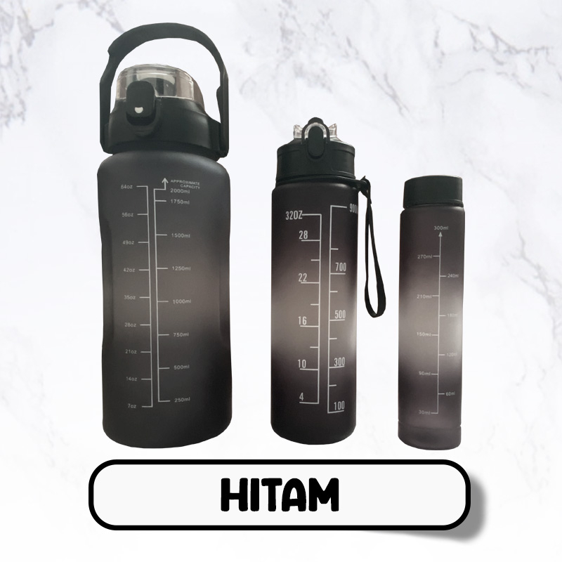 Jual (SS) Botol Viral Gradasi Warna 3in1 Best Quality 1 Set 2Liter ...